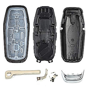 Keyecu Replacement Smart Prox Remote Key Shell Case Fob 4 Button for Ford Mustang Fusion F150 2013-2017