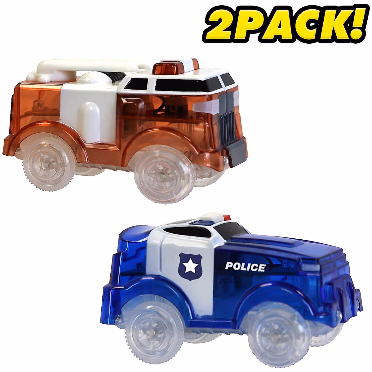 ONTEL Magic Tracks - Fire Truck & Police Car