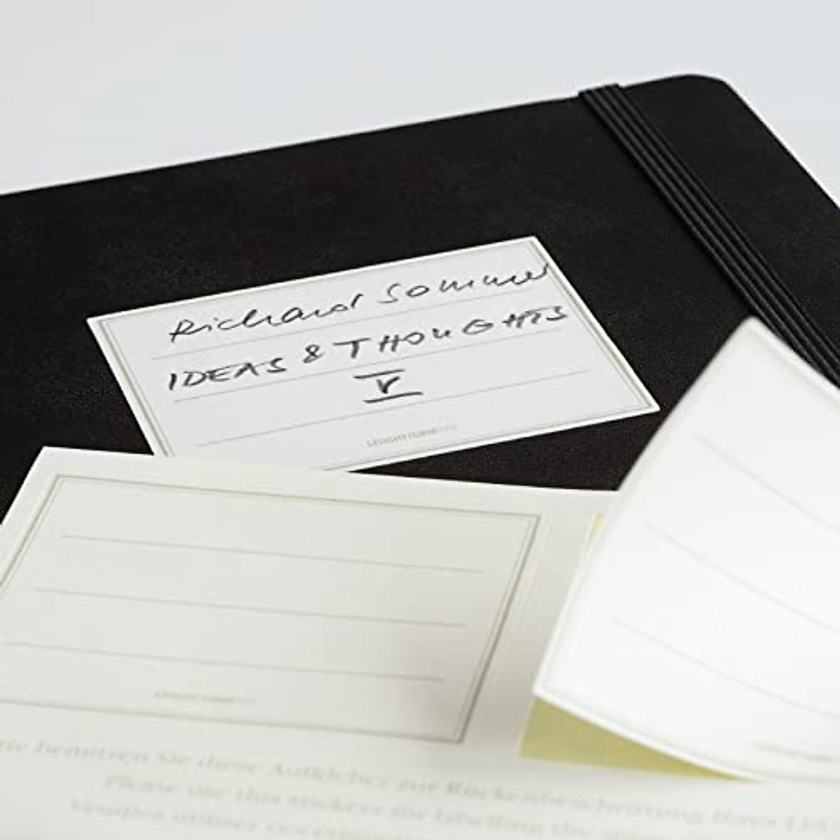 LEUCHTTURM1917 - Notebook Hardcover Medium A5-251 Numbered Pages for Writing and Journaling (Black, Plain)