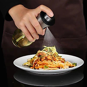 Oil Spray Bottle,200ml Oil Spray Versatile Glass,Olive Oil Sprayer Mister,Olive Oil Spray for Essential Oils | Cooking Oil Sprayer Salad Dressing Mister | Baking, Frying, BBQ