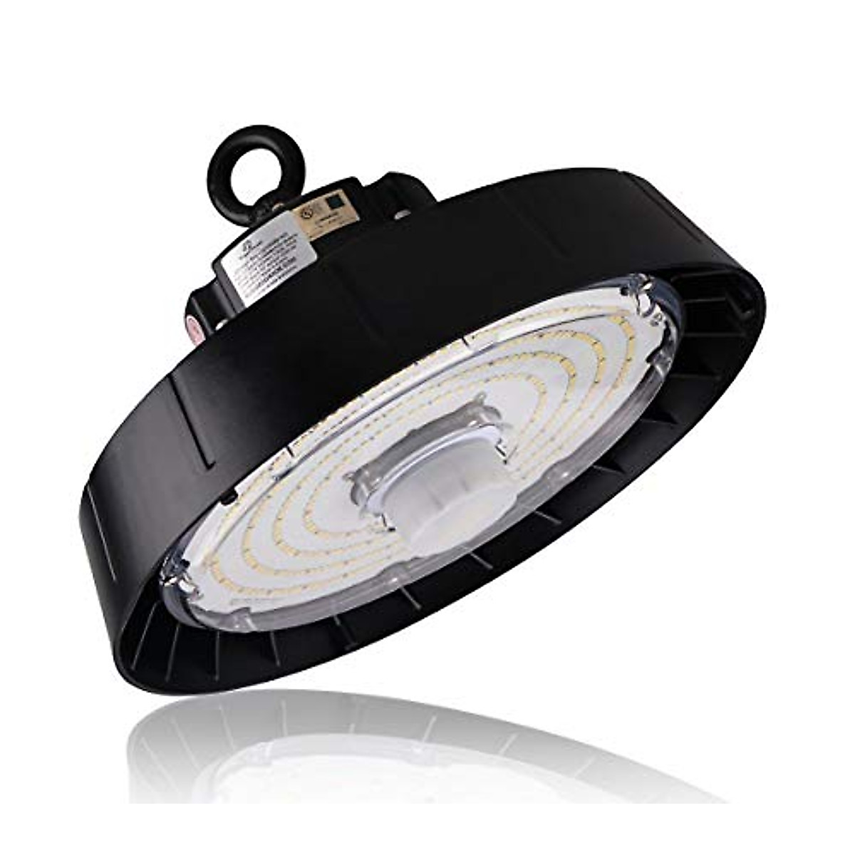 RuggedGrade Titan IV Series Motion Sensor 35,000 Lumen LED High Bay Light - 240 Watt LED High Bay Lighting UFO LED Light - Ultra Efficient 145 Lumens to watt - 5000K - DLC 5.1 Premium - Rugged Grade