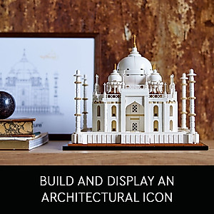 LEGO Architecture Taj Mahal 21056 Building Set - Landmarks Collection, Display Model, Collectible Home Décor Gift Idea and Model Kits for Adults and Architects to Build