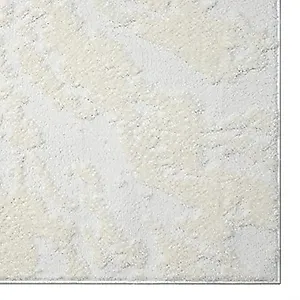 LUXE WEAVERS Abstract Textured Marble Swirl Cream 8x10 Area Rug