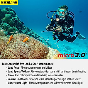 SeaLife Micro 3.0 Pro Duo 5000 Set Underwater Camera & Dual Light Set for Photography and Video, Easy Set-up, Wireless Transfer, Includes Travel case