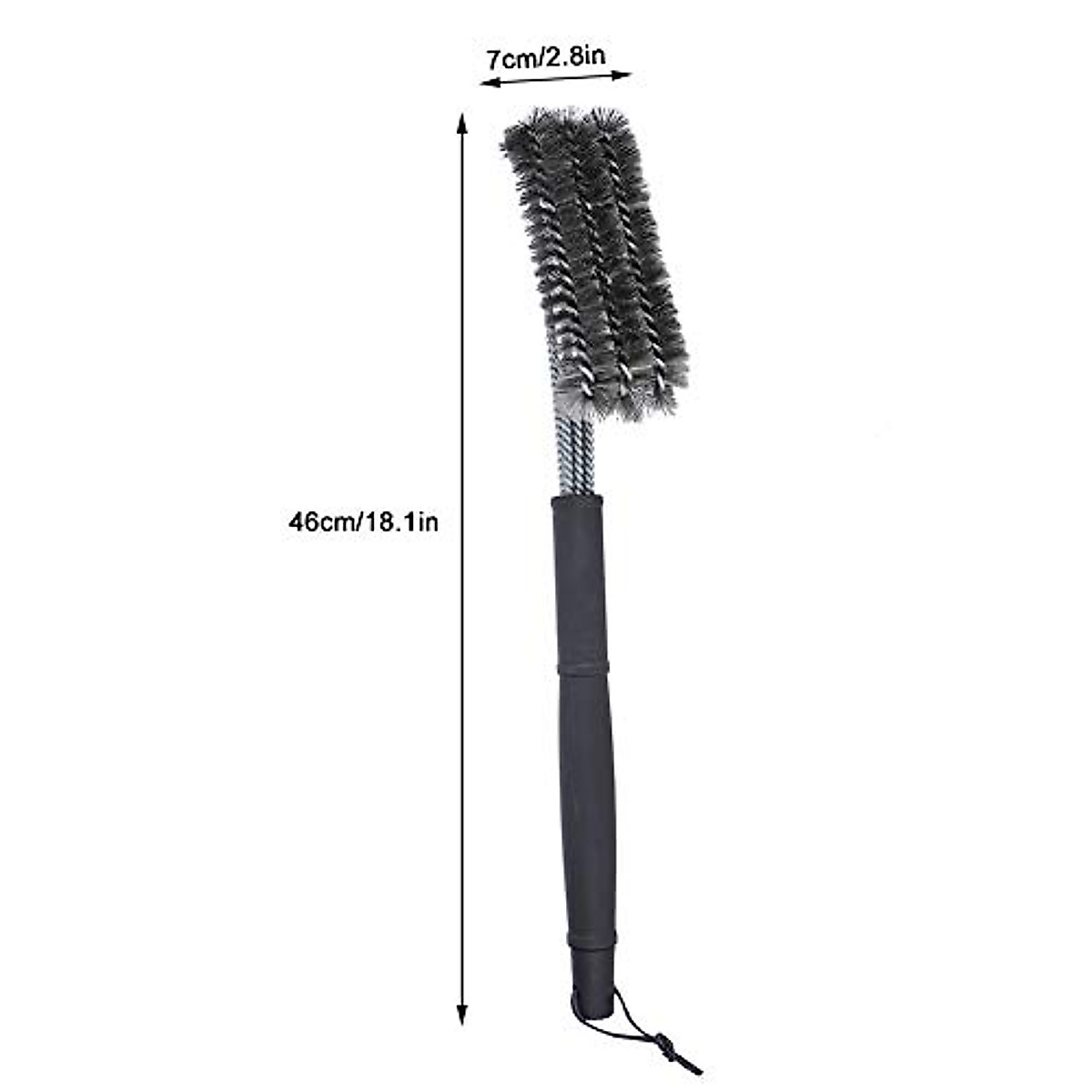 Grill Brush,BBQ Cleaner Accessories, Safe Wire Bristle,Barbecue Oven Grill Stainless Steel Cleaning Brush for Outdoor Picnic Camping BBQ Grill Cooking Grates, Grill Brush,BBQ Cleaner Accessories,