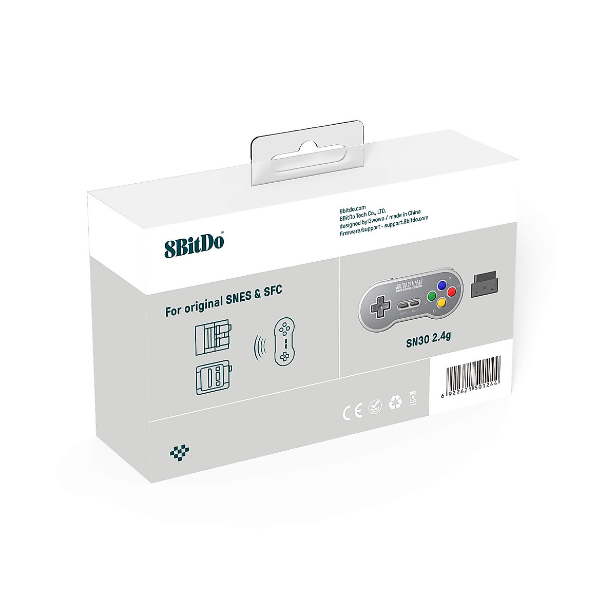 8Bitdo SN30 2.4G Wireless Gamepad for Original SNES/SFC (SF Edition) - Super NES for PC