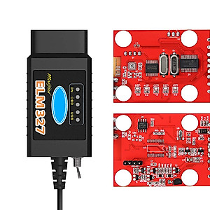Washinglee ELM327 Diagnostic Cable for Ford Mazda Lincoln and Mercury, OBD2 Cable with Switch Compatible for FORScan Elmconfig FF2 and FoCCCus.