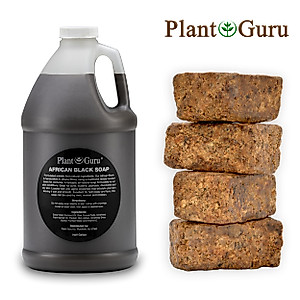 African Black Soap Liquid Half Gallon - 100% Raw Pure Natural From Ghana, Acne Treatment, Aids Against Eczema & Psoriasis, Dry Skin, Scar and Dark spot Removal, Pimples and Blackhead, Face & Body Wash
