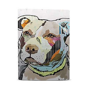 Head Case Designs Officially Licensed Michel Keck Pitbull Art Mix Vinyl Faceplate Sticker Gaming Skin Decal Cover Compatible With Sony PlayStation 5 PS5 Digital Edition Console