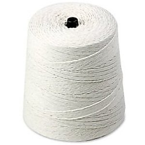 Twine - Poly-Cotton Twine - (White), 10-Ply, 25 lbs Tensile, 2016' Ft/Lb, 5# Cone (12 Cones)