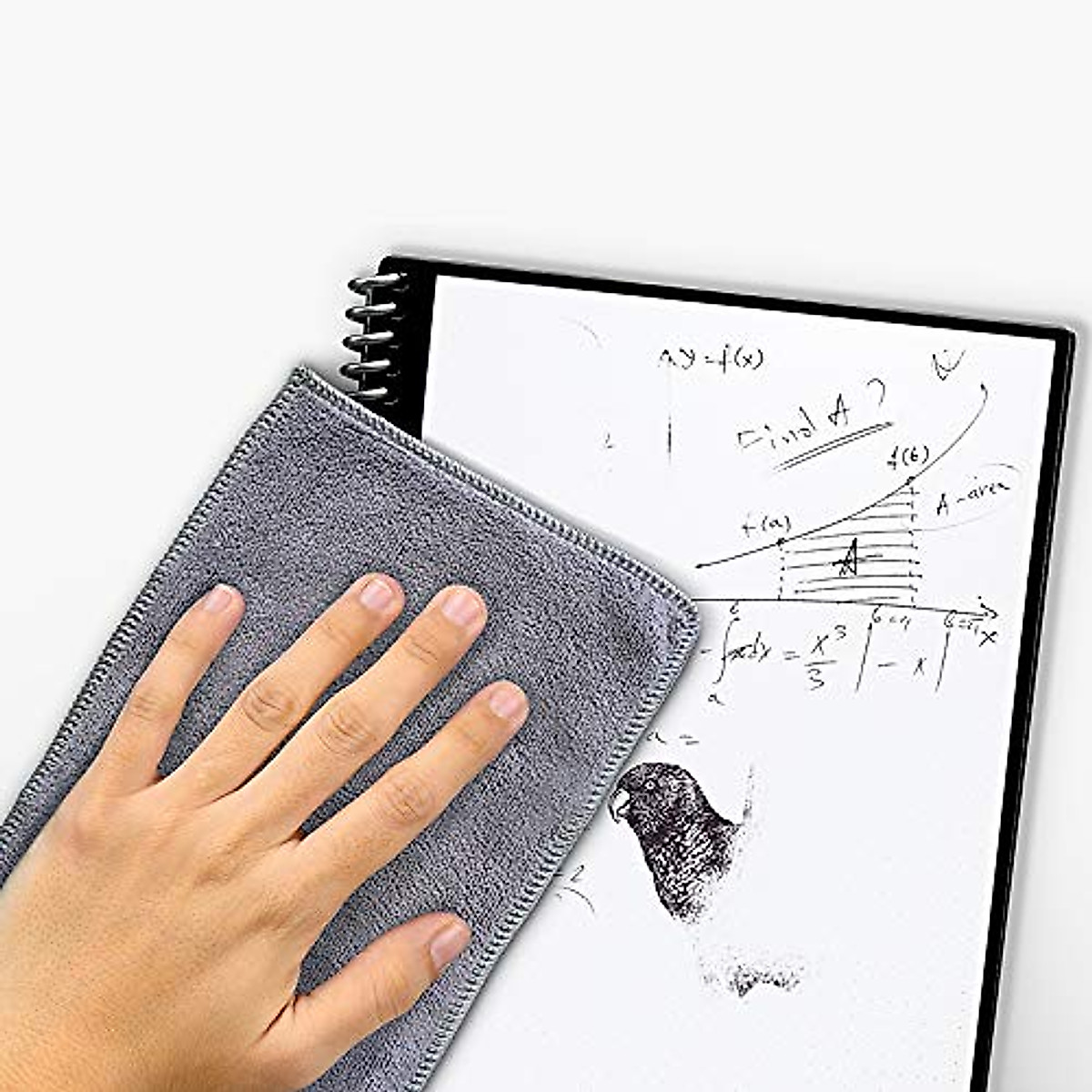 Rocketbook Smart Reusable Notebook Set - Dot-Grid Eco-Friendly Notebook with 2 Pilot Frixion Pens & 2 Microfiber Cloths Included - Light Blue Covers, Executive (6" x 8.8”) & Mini Size (3.5" x 5.5")