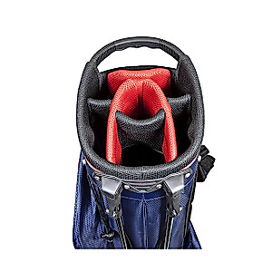 Club Champ Deluxe Stand Golf Bag, Red/White/Blue