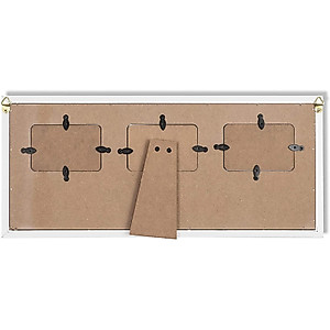 Juvale Sonogram Picture Frame for 3 Ultrasound Keepsake Photos (17 x 7.5 x 0.5 in)