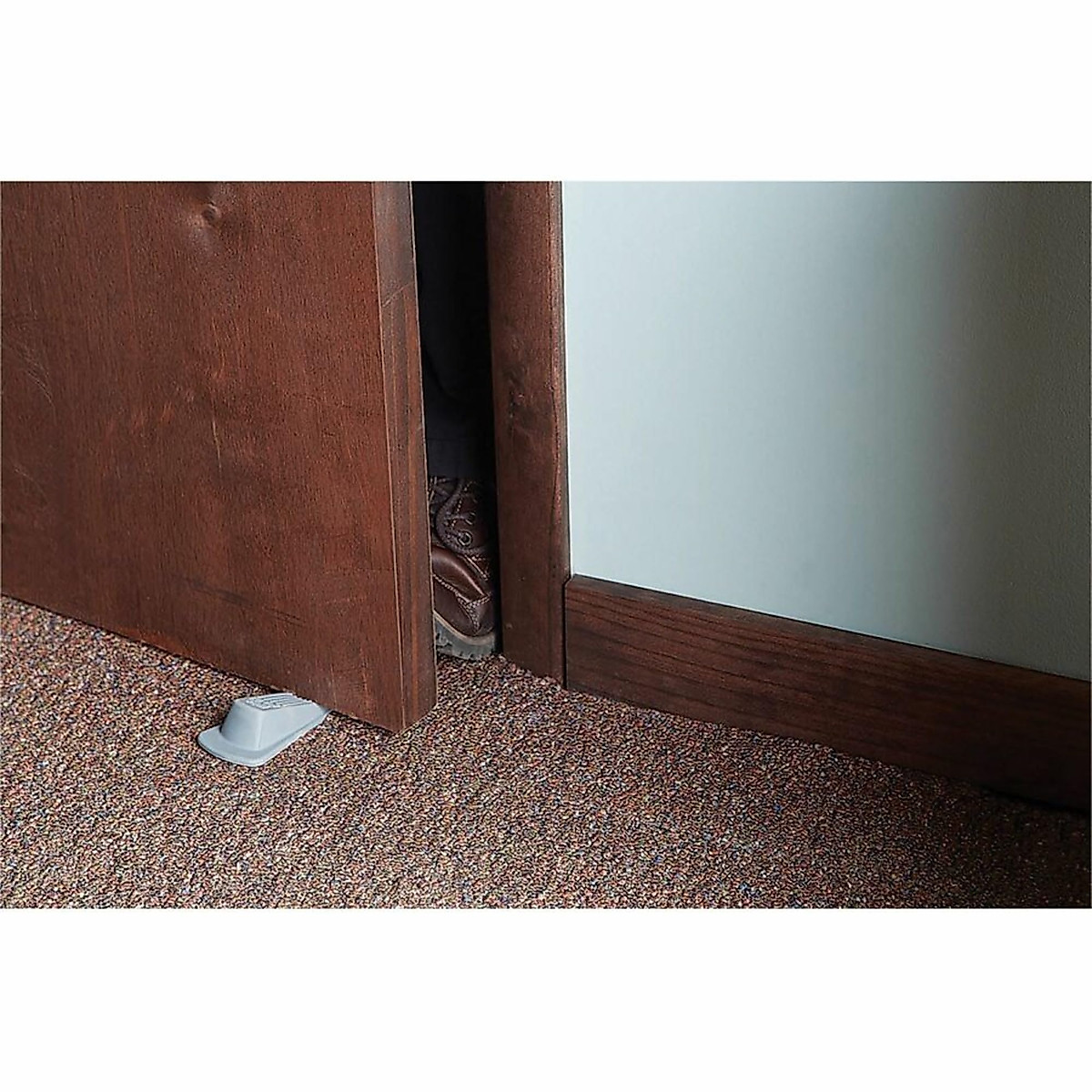 Master Caster Big Foot Doorstop, 4.75 x 2 x 1.25 Inches, Gray, 1/Pack (00941)