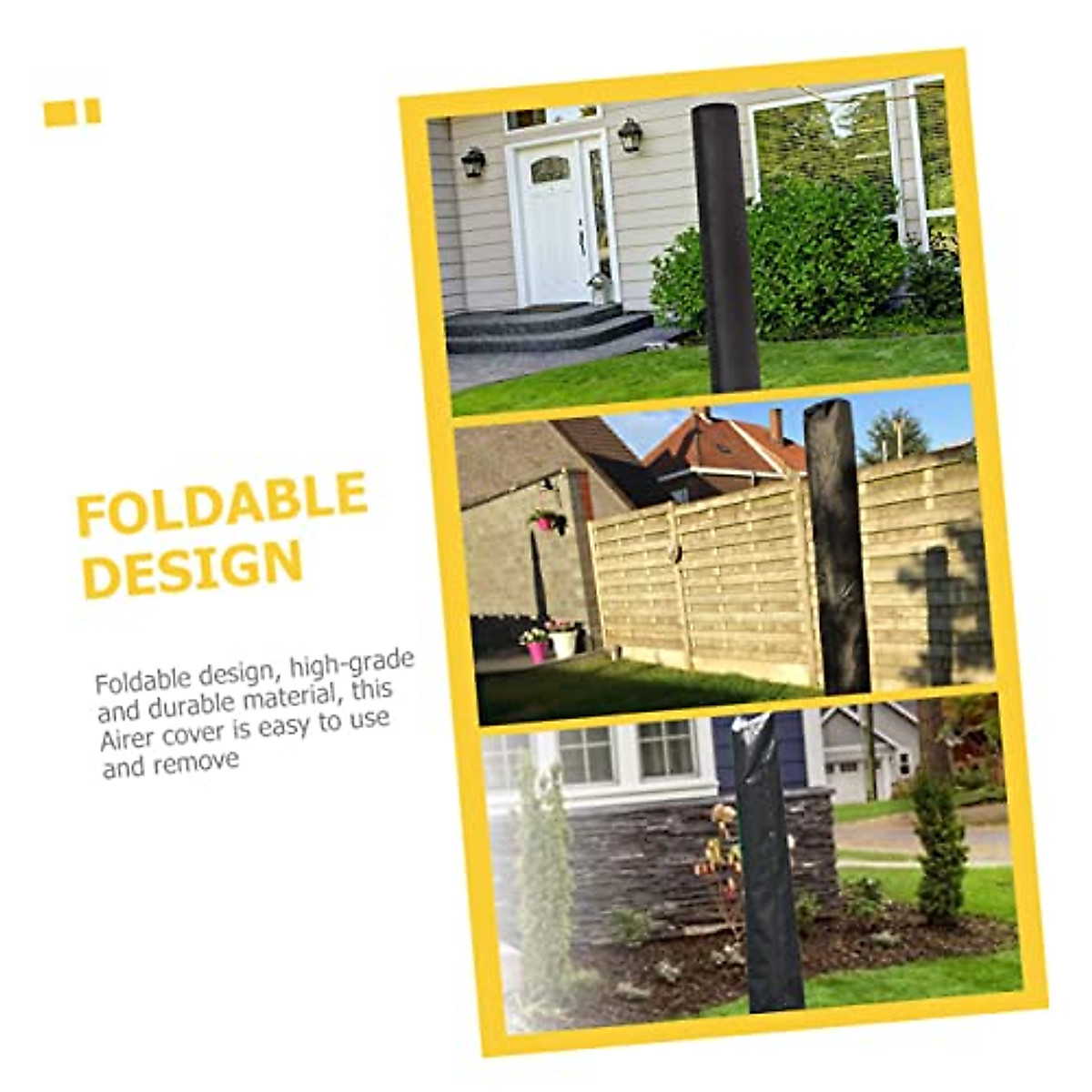 HANABASS 3pcs Washing Clothes Cover Rotary Patio Oxford Lines for Resistant D Weather Shield Closure Material Umbrella Garden Proof Rain Draw Zipper Line Shaped Canopy Rack and