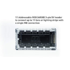 MICRO CONNECTORS 11-Port ARGB Splitter Hub for Fan and Light (S08-12ARGB)