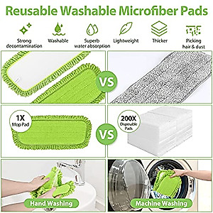Spray Mop for Floor Cleaning Microfiber Mop Wet Dust Mop with 6 Reusable Washable Microfiber Pads and 610ML Refillable Bottle Dry Wet Kitchen Mop for Hardwood Laminate Tile Floor Cleaner Household