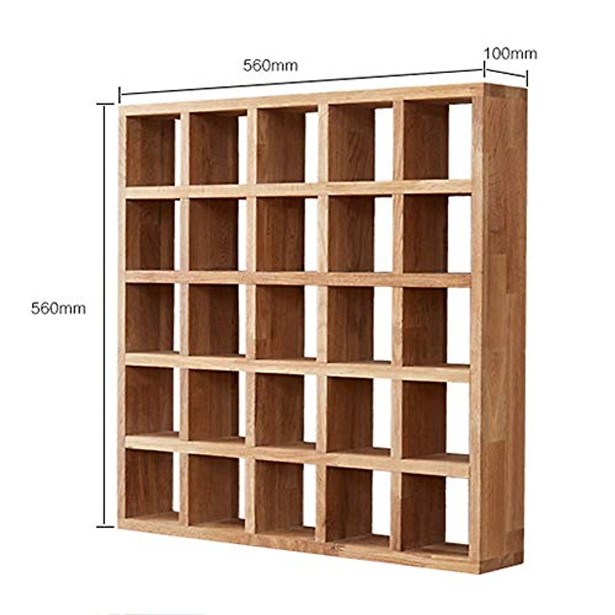 PIBM Stylish Simplicity Shelf Wall Mounted Floating Rack Shelves Oak Simple Household Straight Rod Storage Hangers Coat Rack,4 Hooks, Wood , 56x10x56cm