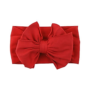 RuffleButts® Girls Red Big Bow Headband - One Size
