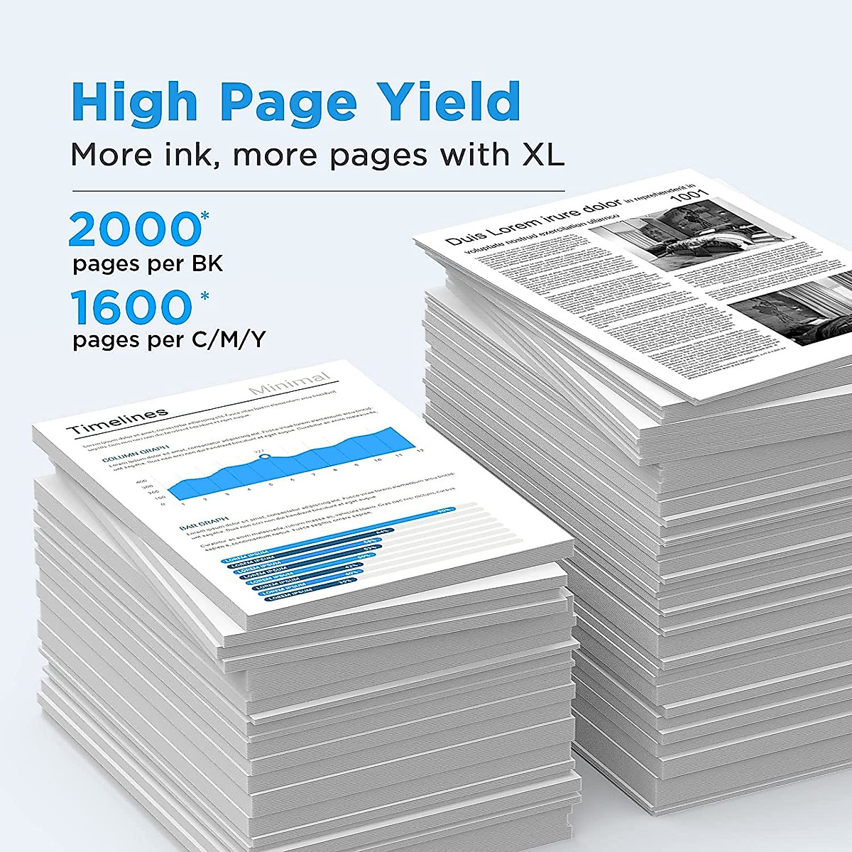 Yocare 962xl 962 XL Combo Pack Ink Cartridges Replacement for 962XL Compatible with Officejet 9010 9015 9025 9012 9013 9016 9019 9018 9020 Printer (Black & Cyan & Magenta & Yellow)-4 Packs