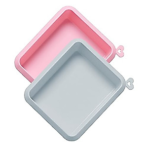 Hemoton 6 Pcs Cake Pan Charlotte Cake Pan Silicone Cookie Mold Clay Oven Cupcake Baking Mold Cheesecake Baking Pan Quick Release Bread Pan Silica Gel Cake Tins Doughnut Mold Baking Molds