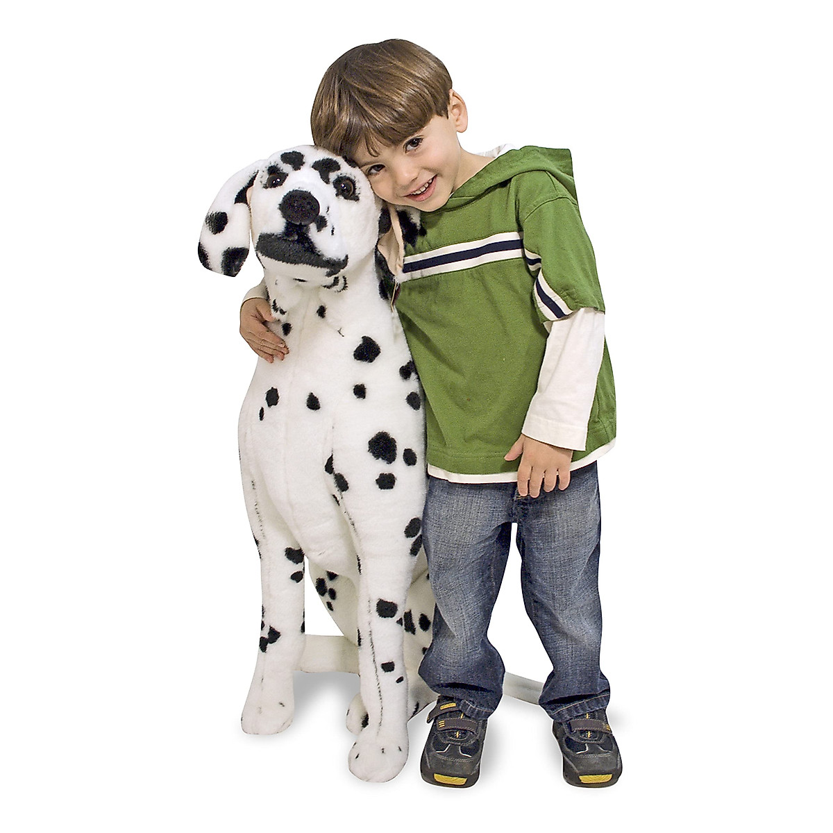 Melissa & Doug Giant Dalmatian - Lifelike Stuffed Animal Dog (over 2 feet tall) - Extra Large Stuffed Animals, Plush Dalmatian Dog For Ages 3+