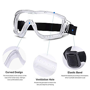 COMLZD kids safety glasses kids safety goggles children's sports outdoor goggles science laboratory eye protection glasses (White)