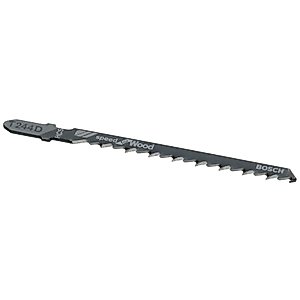 BOSCH T244D100 100-Piece 4 In.6 TPI Speed for Wood T-Shank Jig Saw Blades
