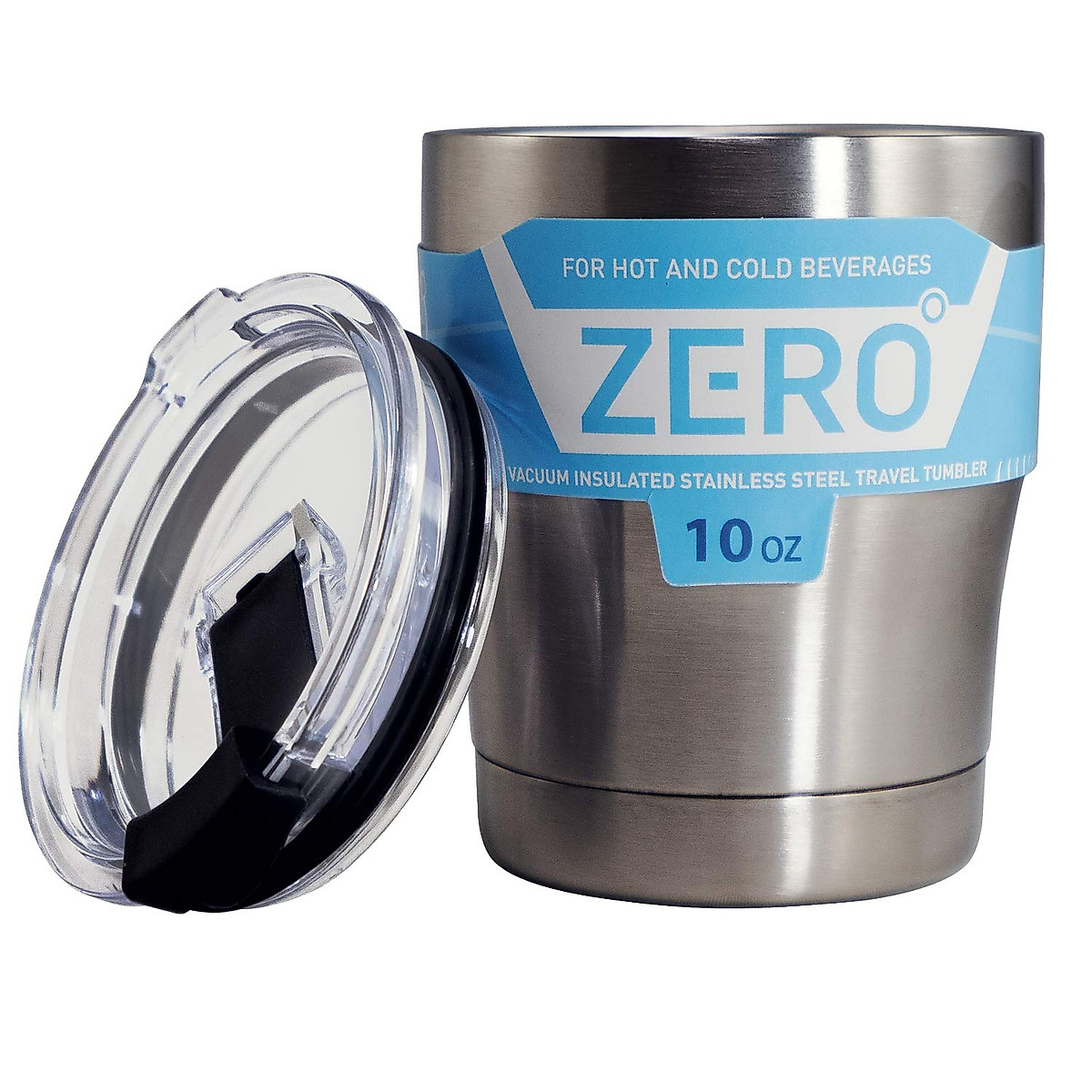 Zero Degree Stainless Steel Tumbler with Lid, Double Wall Vacuum Insulated Travel Mug for Hot and Cold Drink (10oz Y Model 2 Pack)