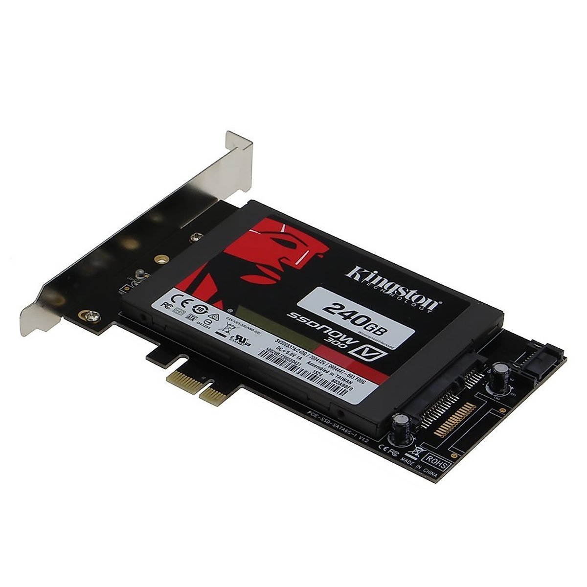 Sedna PCI Express (PCIe) SATA III (6G) SSD Adapter with 1 SATA III Port (with Built in Power Circuit, no Need SATA Power Connector, Best for Mac), SSD not Included