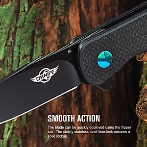 OKNIFE Chital Folding Pocket Knife (3.2inch) Liner Lock Tactical Knifel Bundles with Mini Chital Folding Pocket Knife (2.75 inch) Liner Lock EDC Tactical Knife