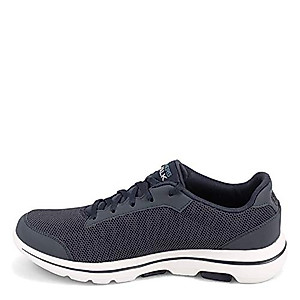 Skechers Men's Gowalk 5 Qualify-Athletic Mesh Lace Up Performance Walking Shoe Sneaker, Navy/Blue, 12