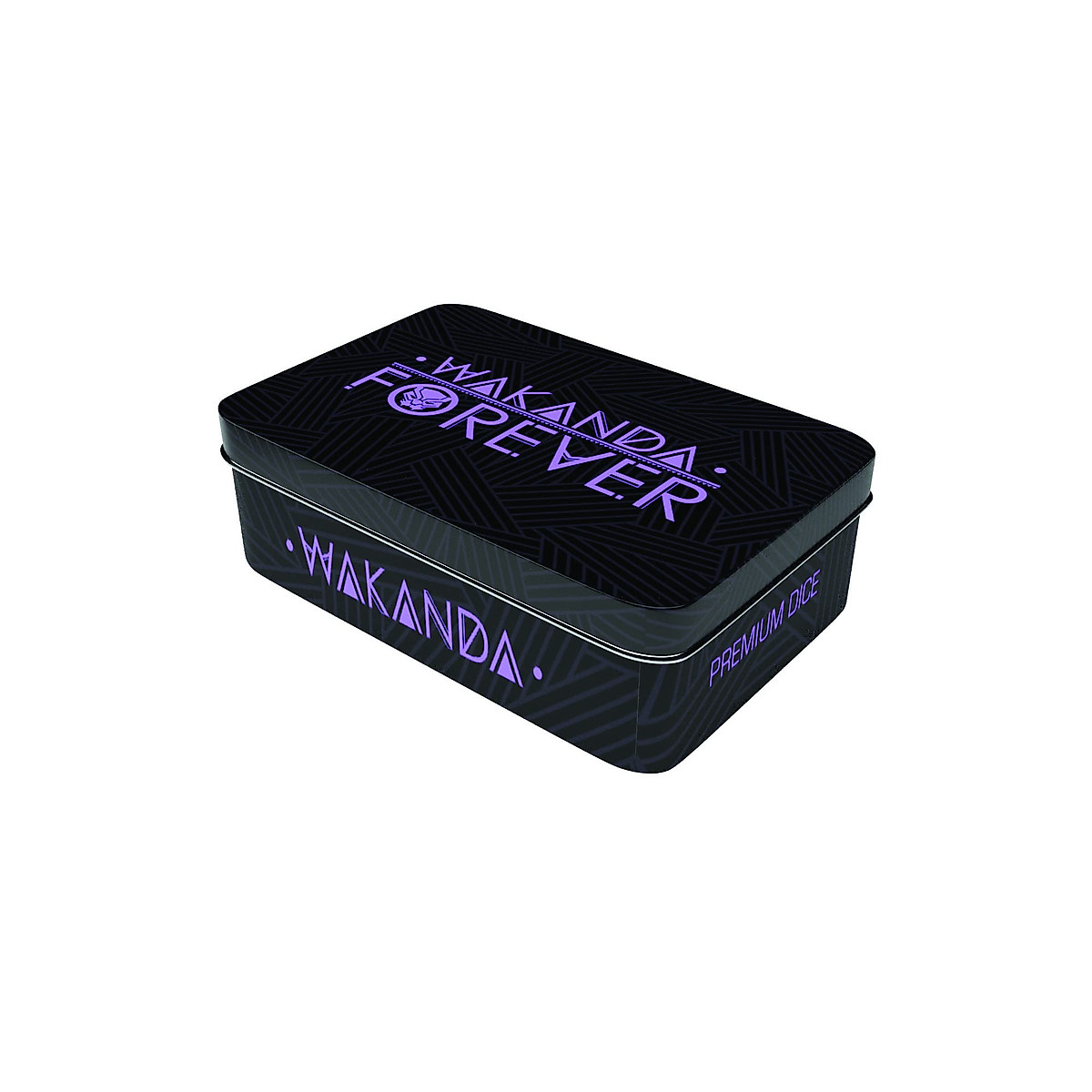 Marvel Black Panther Premium Dice Set | Collectible d6 Dice | Purple & Black Custom Dice with Collectible Tin Case | Based on Marvel Superhero | Officially Licensed Marvel Gift & Merchandise
