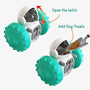 Treat Dispensing Dog Toys, Dog Puzzle Toys, Interactive Toys for Smart Small Medium Dogs, Puppy Toys for Boredom, Treat Dispenser Slow Feeder to Improve Pets Digestion Keep Them Busy (Blue)
