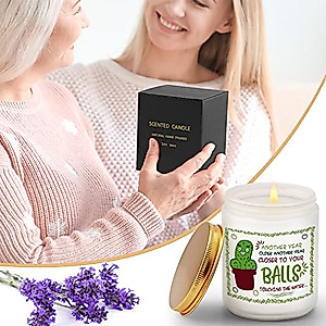 Candle Gifts for Dad Grandpa, Birthday Gifts for Husband, Gag Gifts for Father's Day Christmas Thanksgiving, Funny Gifts for Men Another Year Older Another Year Closer to Your Balls Touching The Water