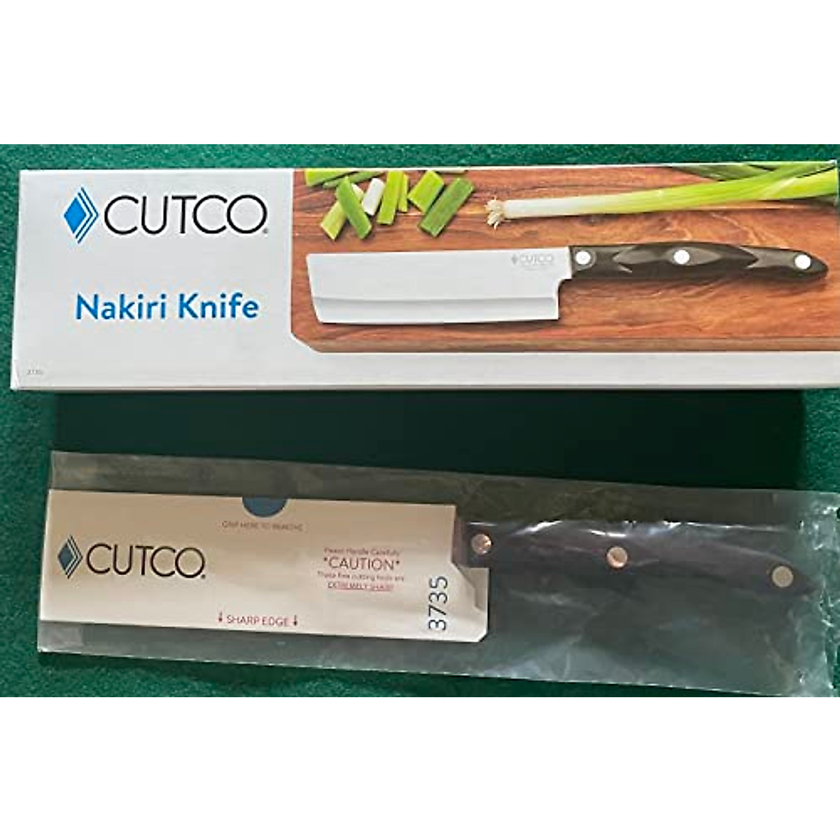 Cutco Nakiri Knife-This is THE knife for vegetable prep. Designed for clean slicing, chopping and dicing of fruits and vegetables