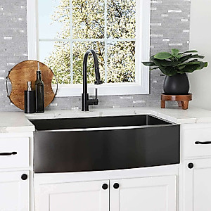 Vintage Tub & Bath Stainless Steel 36 Inch Single Bowl Apron Front Farmhouse Kitchen Sink