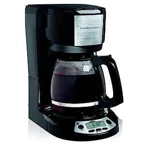Hamilton Beach 49615C 12 Cup Programmable Coffee Maker Black