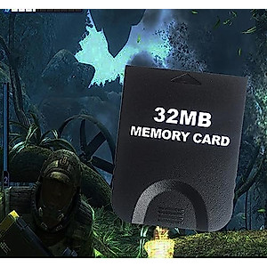 Hyamass 32MB(507 Blocks) High Speed Gamecube Storage Save Game Memory Card Compatible for Nintendo Gamecube & Wii Console Accessory Kits - Black