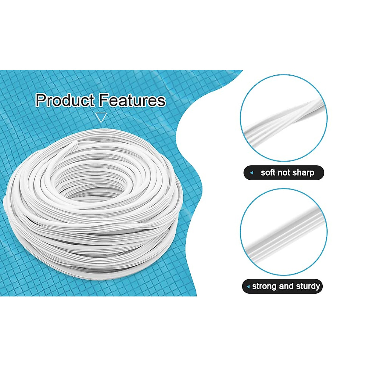 SuperDi Plastic 120ft Roll QP1562 Swimming Pool Liner Lock