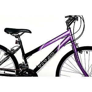 Titan Wildcat Ladies Mountain Bike (Purple/Black, 26-inch)