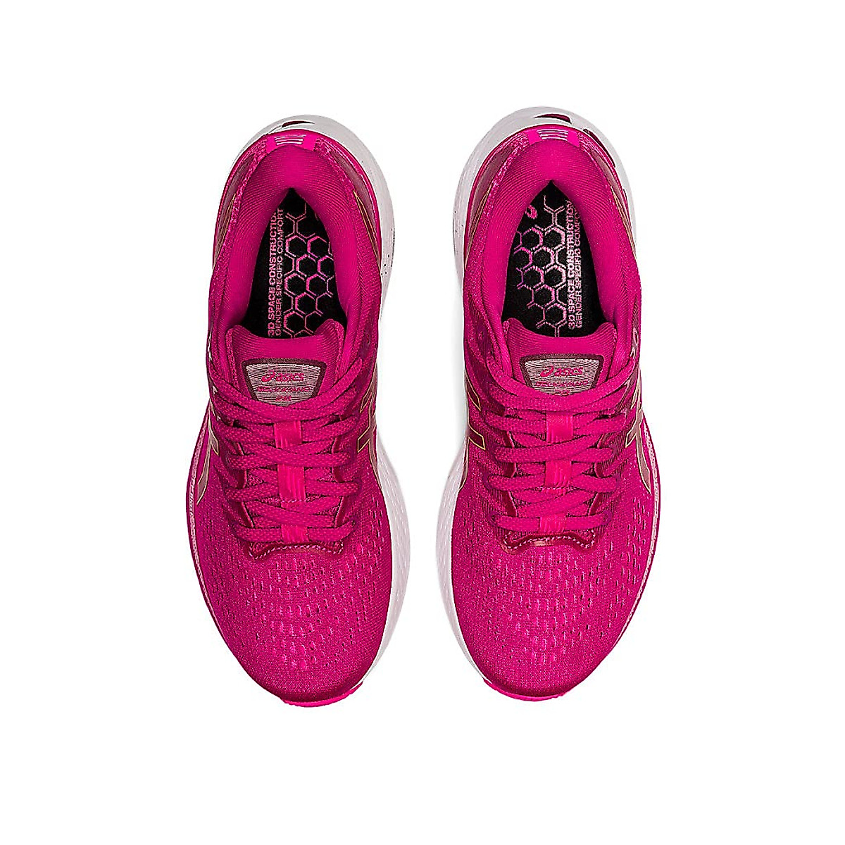 ASICS Women's Gel-Kayano 28 Running Shoes, 8, Fuchsia RED/Pink GLO