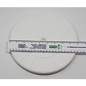 JSP Manufacturing Swimming Pool Skimmer Cover Debris Canister Deck Lid 9 1/8" Inch Skimmer Valve Replacement Lid (White)