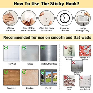 FJZZ Wall Hanging Storage Bag with Pockets, Upgrade Large Multifunctional Linen Cotton Wall Mounted Sundries Organizer for Hanging in Entryway, Dormitory, Bedroom, Bathroom- Sticky Hook Included