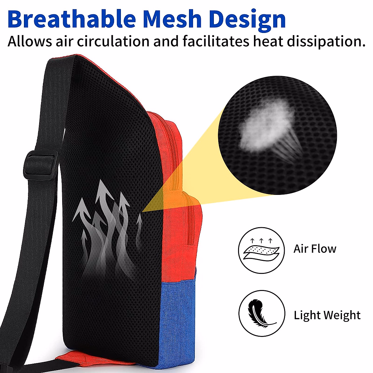 THRCIFLO Portable Crossbody Travel Bag, Cute Shoulder Bag Backpack, Durable Carrying Sling Bag for Game Accessories Storage