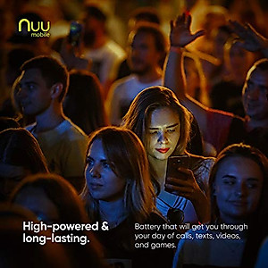 NUU Mobile G3 Unlocked Smartphone 64GB + 4GB RAM (Rear & Front Camera) HD+ Display Android 8 Cell Phone Sapphire Blue