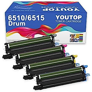YOUTOP 4PK Remanfactured Imaging Drum Unit 108R01420 108R01419 108R01417 108R01418 Replacement for Xerox Phaser 6510 WorkCentre 6515