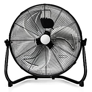 Tangkula 20" High Velocity Floor Fan, 3 Speed Fan w/Portable Handle, Adjustable Tilt Angle, Heavy-duty Metal Commercial & Residential Fan, Home & Industrial Fan for Garage Workshop Warehouse