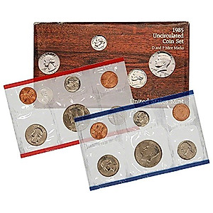 1985 P & D US Mint 10-Coin Mint Set Uncirculated
