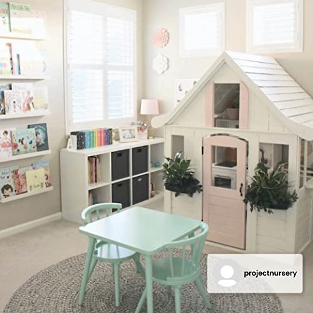 Delta Children Windsor Kids Wood Table and Chair Set (4 Chairs Included) - Ideal for Arts & Crafts, Snack Time, Homeschooling, Homework & More, Grey